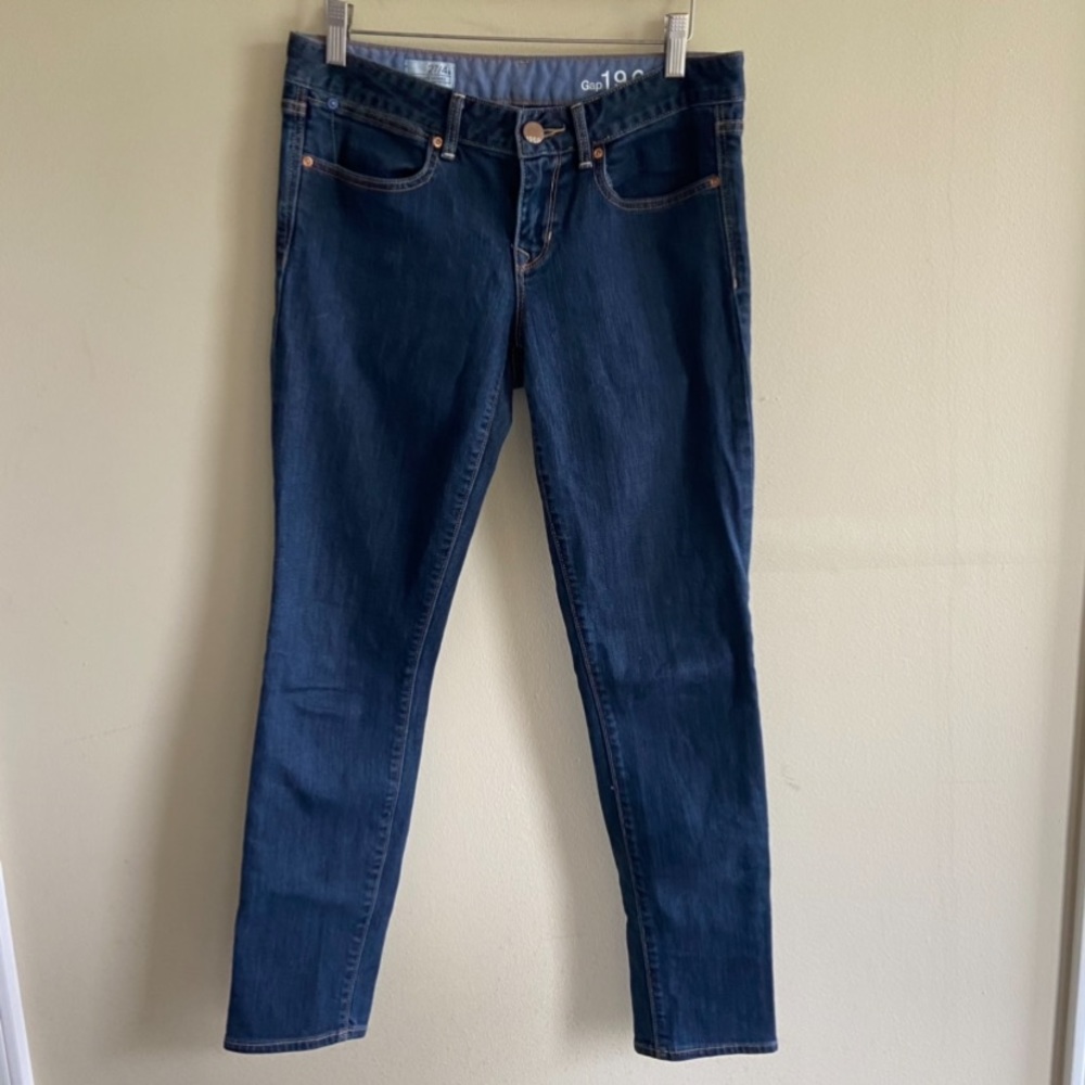 Gap 1969 Always Skinny Low-Rise Ankle Length Jeans - Gem
